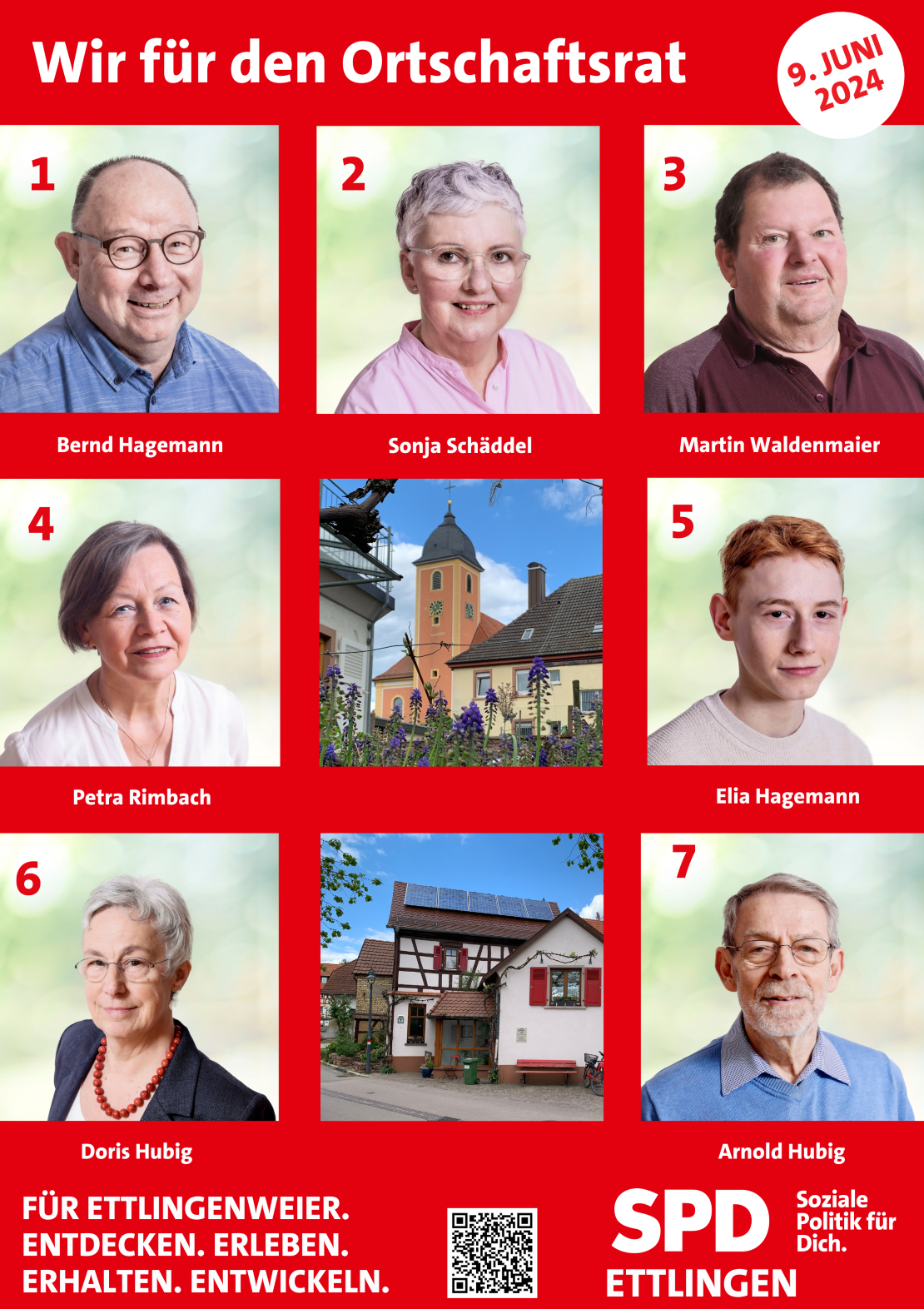 Unser Team für den Ortschaftsrat Ettlingenweier - SPD Karlsruhe-Land